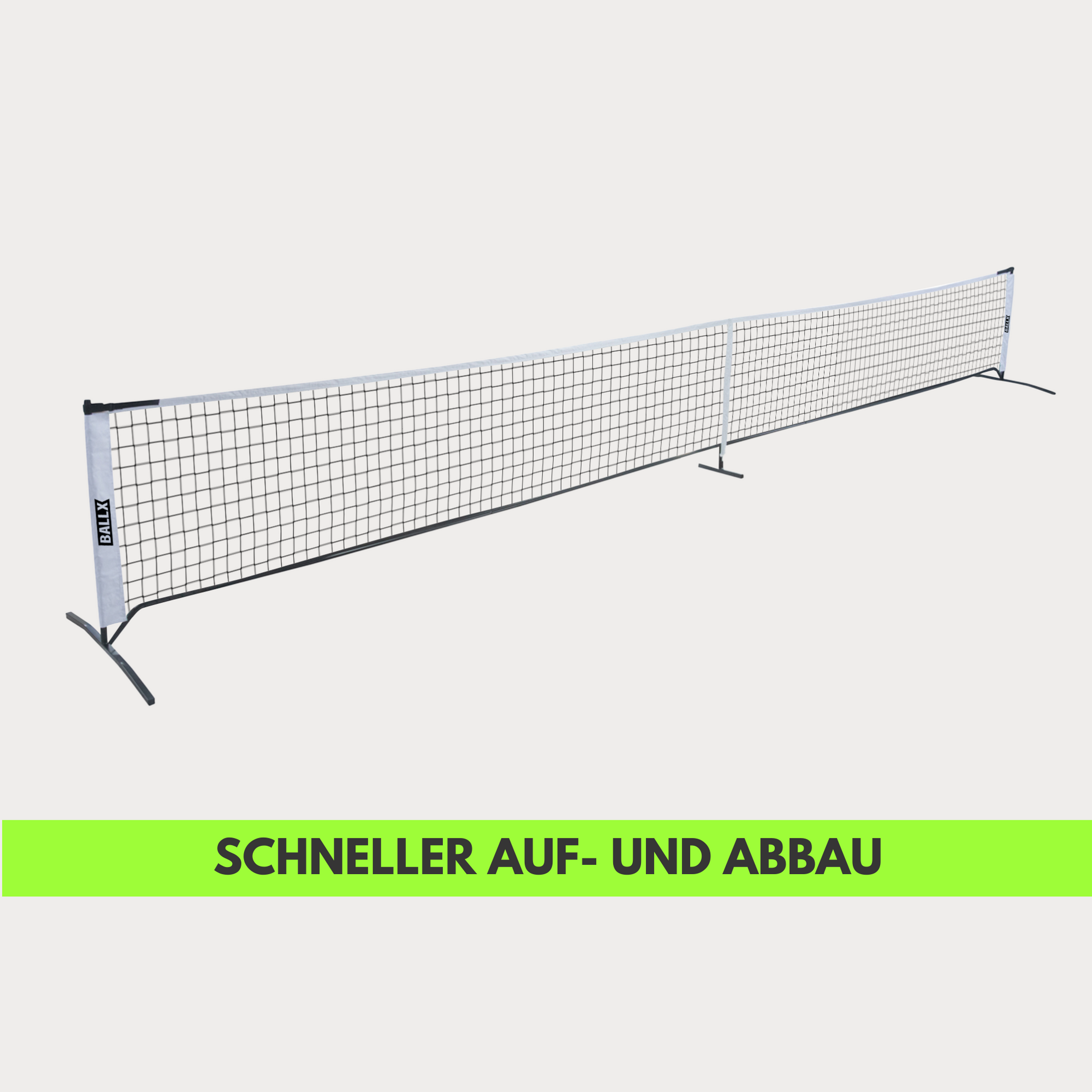 Pickleball Set mit Pickleballnetz, Gestell & Schlägern — BALLX