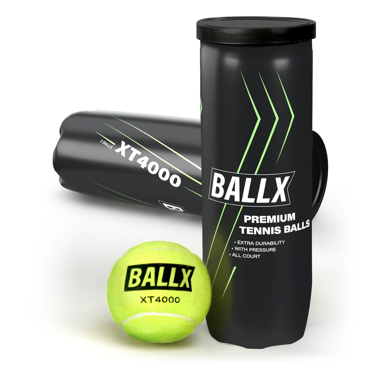 BallX Premium Allround Tennisbälle mit Innendruck für alle Beläge ...