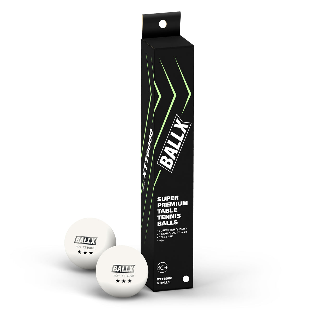 BallX Profi Tischtennisbälle 3 Sterne - offizielle Größe ABS 40+ — BALLX